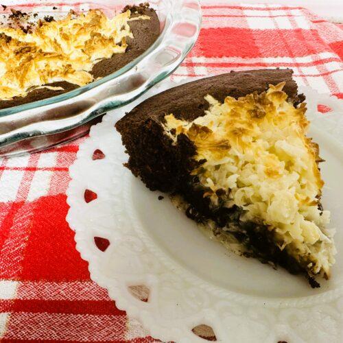 Easy Chocolate Macaroon Pie Recipe - Real Life of Lulu