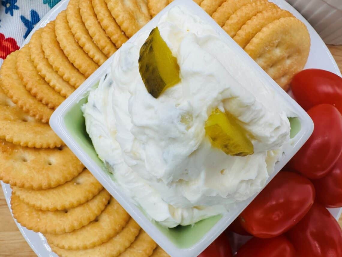 Easy Dill Pickle Dip Recipe - Real Life of Lulu