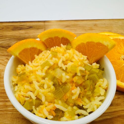 Easy Orange Rice Recipe - Real Life of Lulu