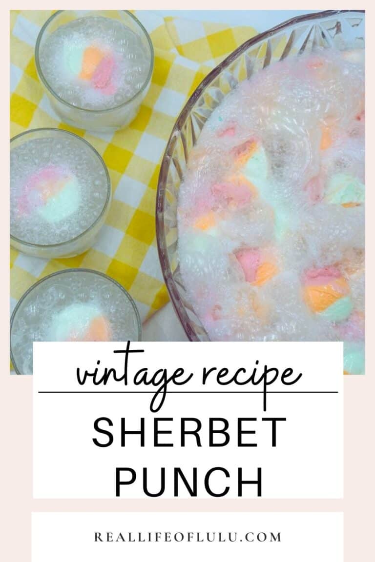 Old-Fashioned Sherbet Punch Recipe - Real Life of Lulu