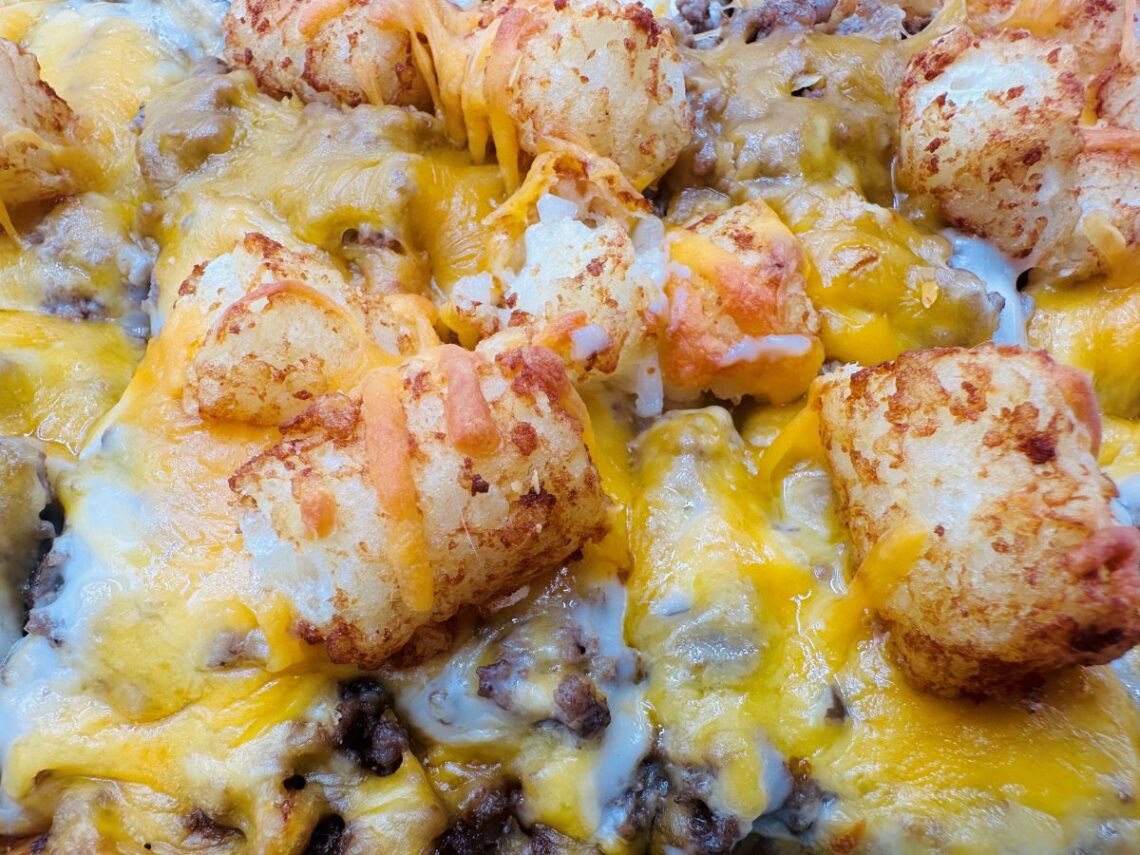 Ground Beef and Tater Tot Casserole Recipe - Real Life of Lulu