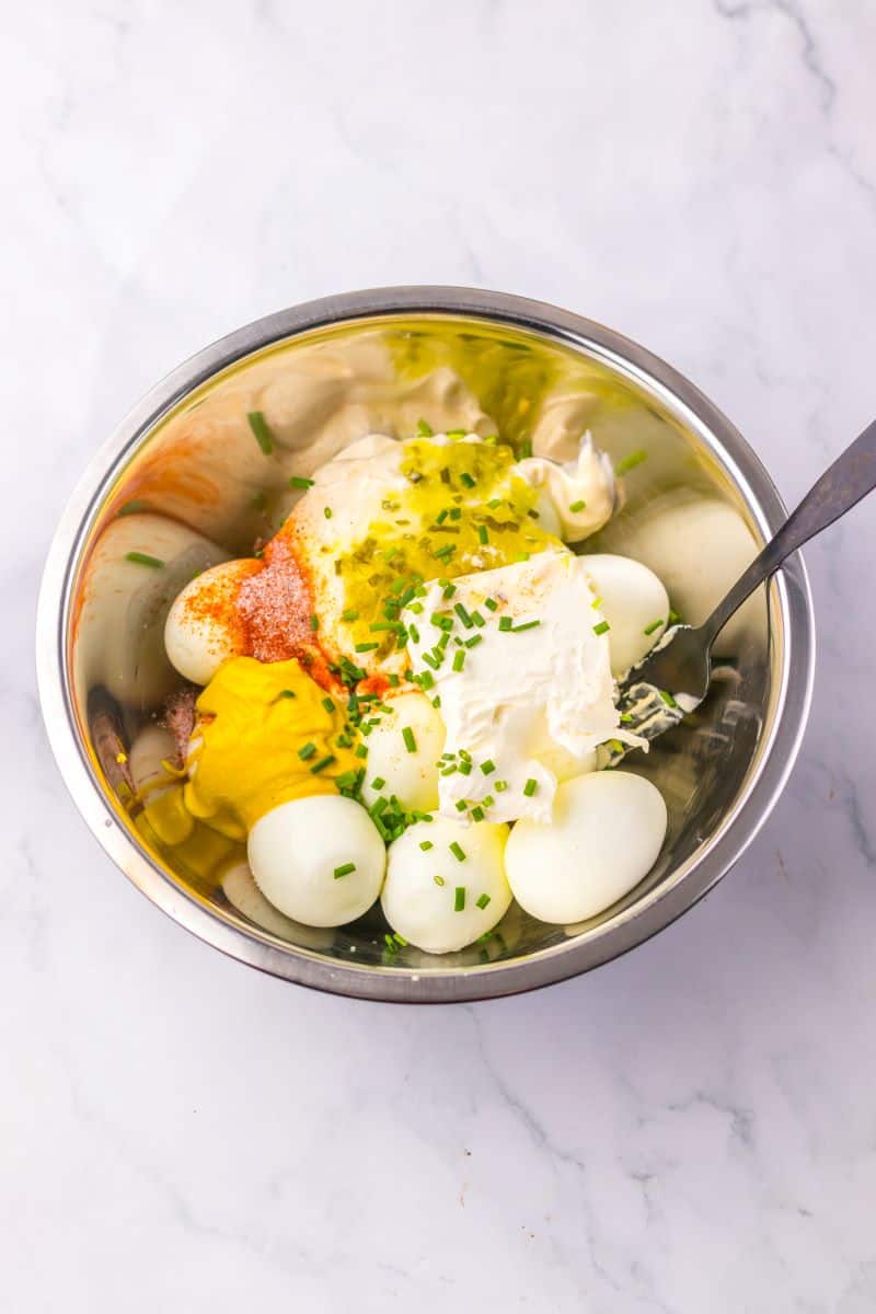 Easy Deviled Egg Dip Recipe - Real Life of Lulu