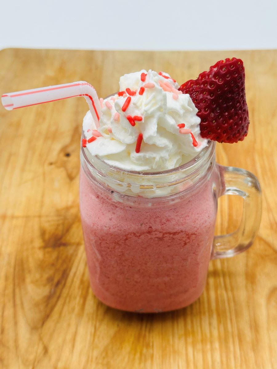 Quick Strawberry Milkshake Recipe - Real Life of Lulu