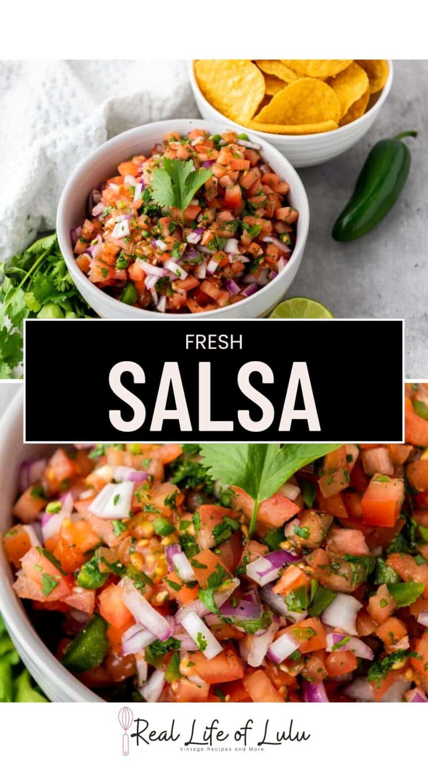 Fresh Salsa Recipe - Real Life of Lulu